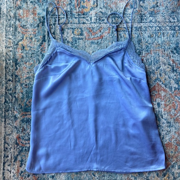 Abercrombie & Fitch | Tops | Abercrombie Fitch Ice Blue Satin Tank ...